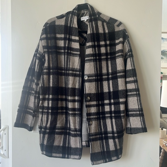 Michael Stars | Jackets & Coats | Micheal Stars Black And Gray Plaid ...